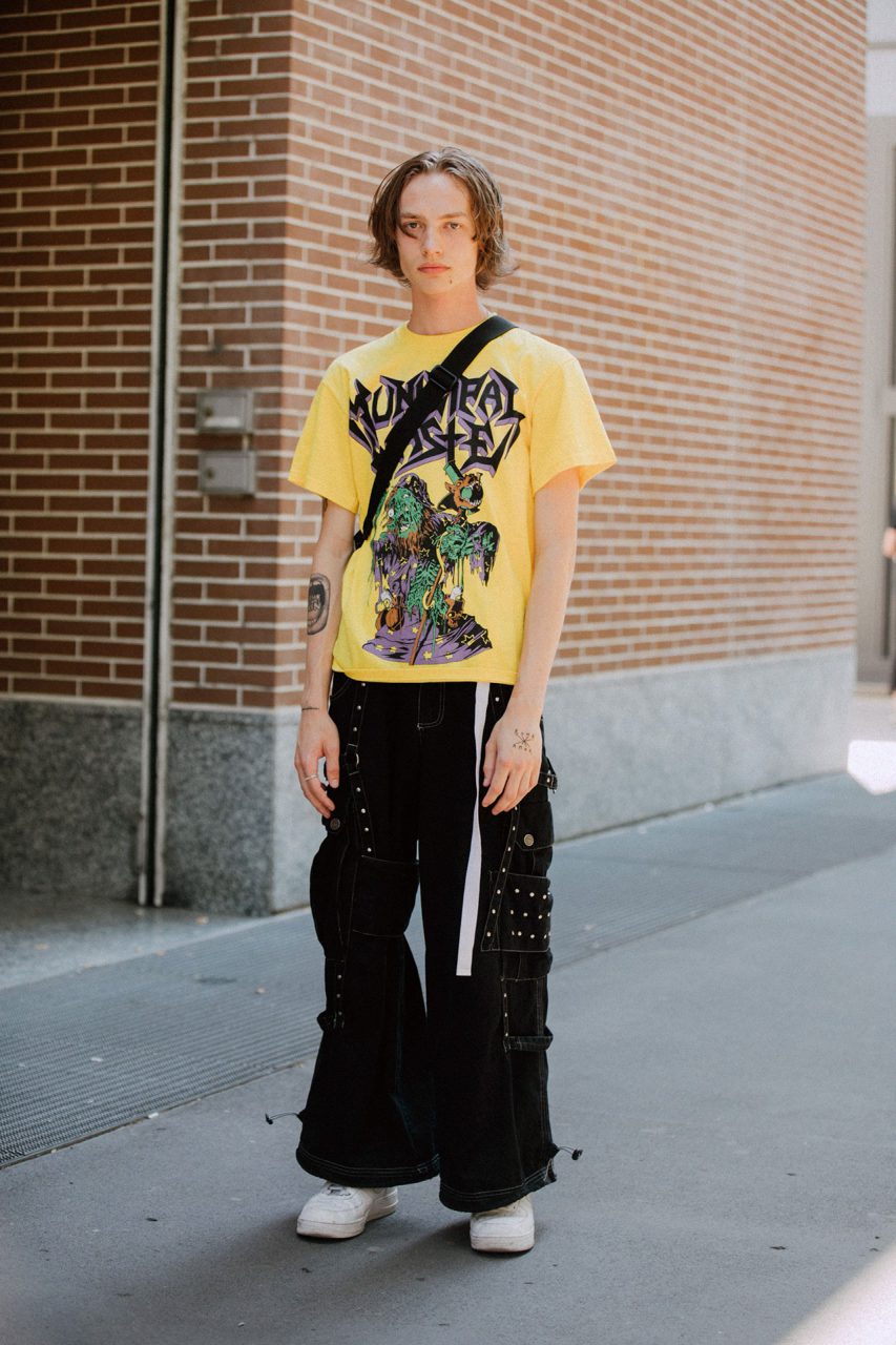 See what the models are wearing off-duty during men’s week in Milan S/S ...