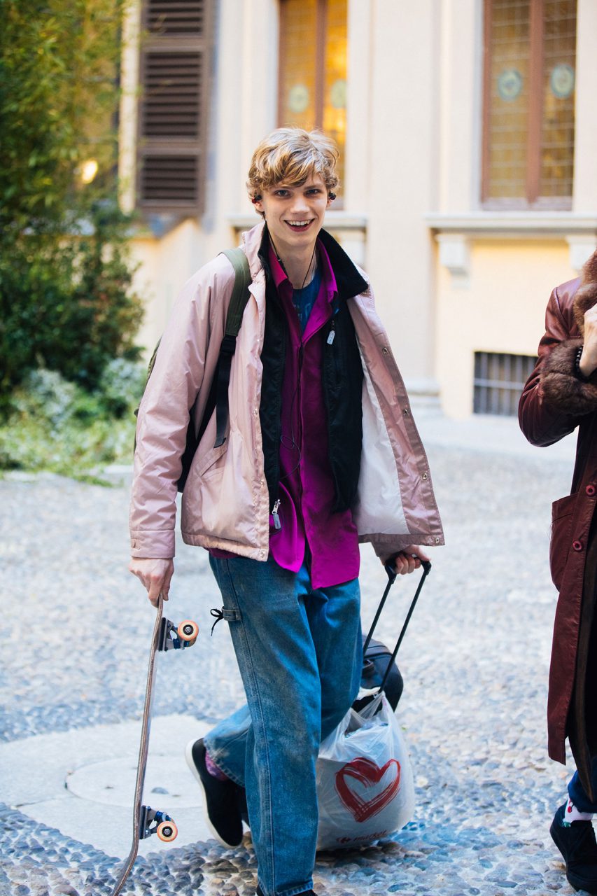 See what the models are wearing off-duty during Milan Men’s Fashion ...