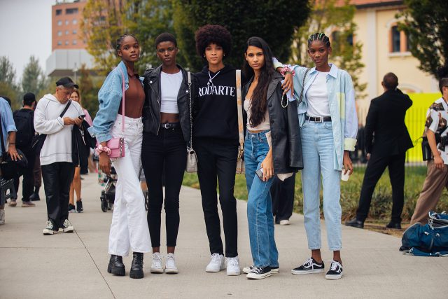 See what the models are wearing off-duty during MFW S/S 22! Final day ...