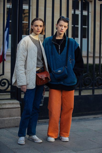 See what the models are wearing off-duty during PFW F/W 22! Days 6-8 ...