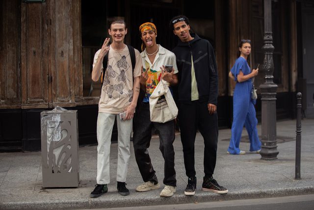 See What the Models are wearing off-duty during PFW Menswear S/S 23 ...