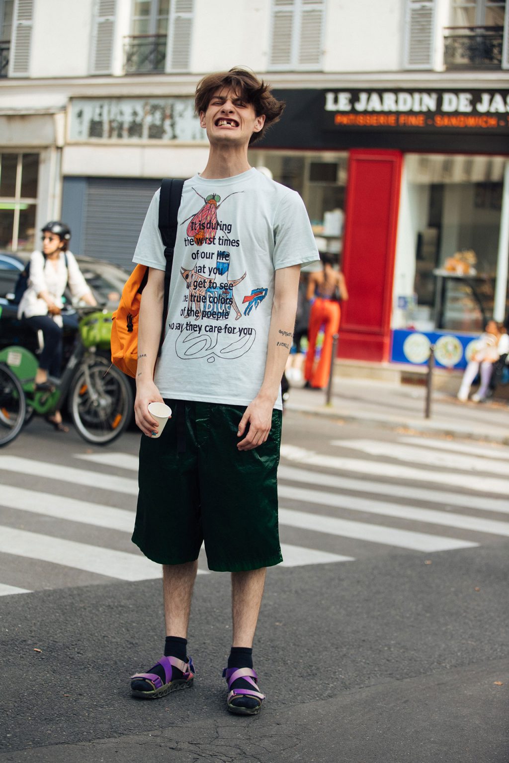 See What the Models are wearing off-duty during PFW Menswear S/S 23 ...