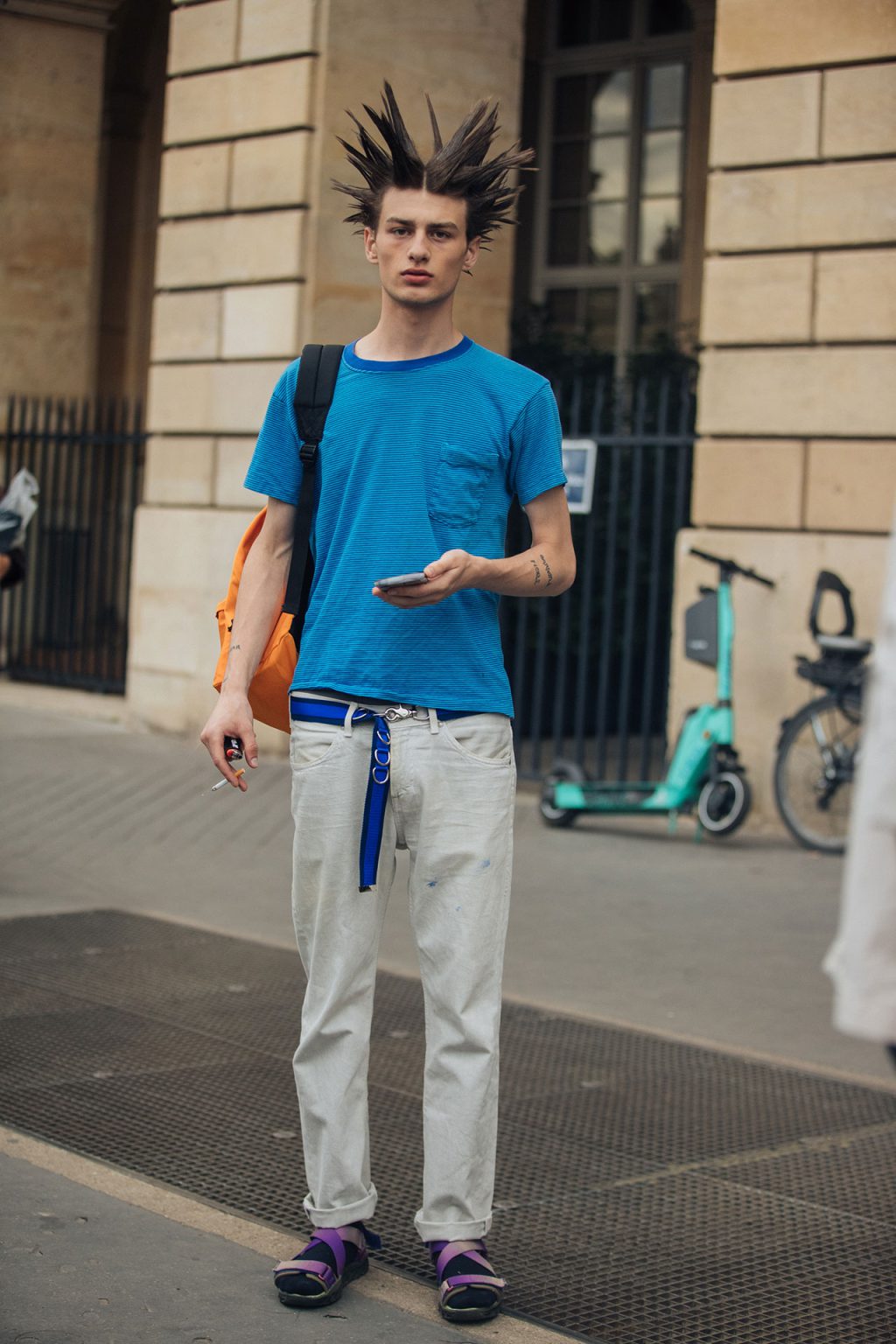 See What the Models are wearing off-duty during PFW Menswear S/S 23 ...