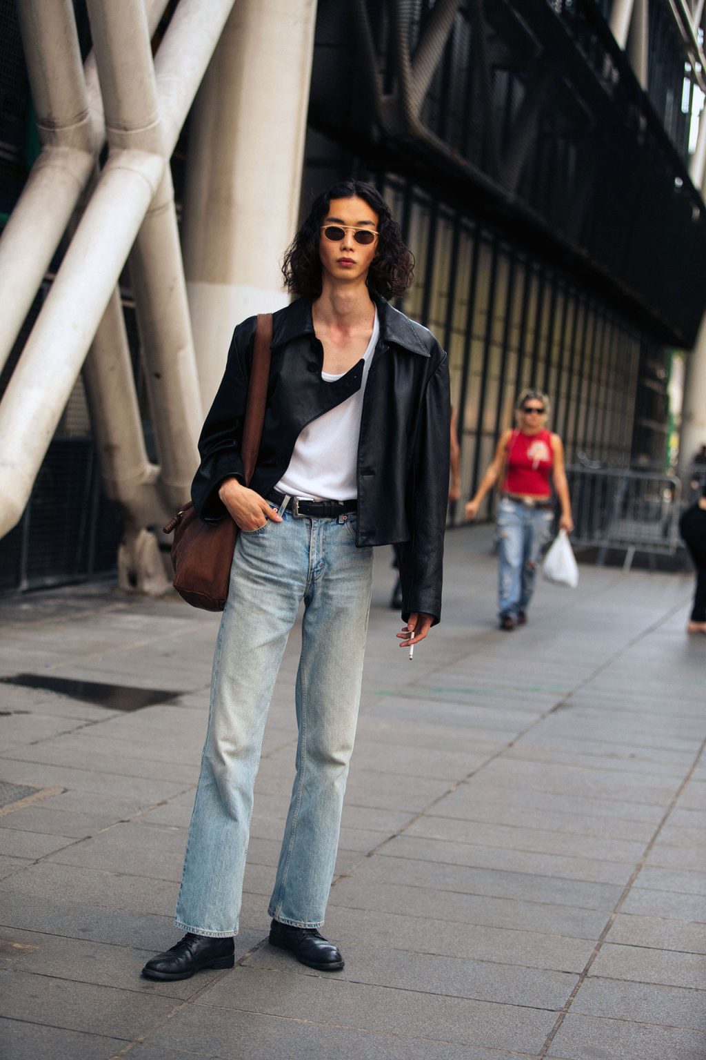 See What the Models are wearing off-duty during PFW Menswear S/S 23 ...