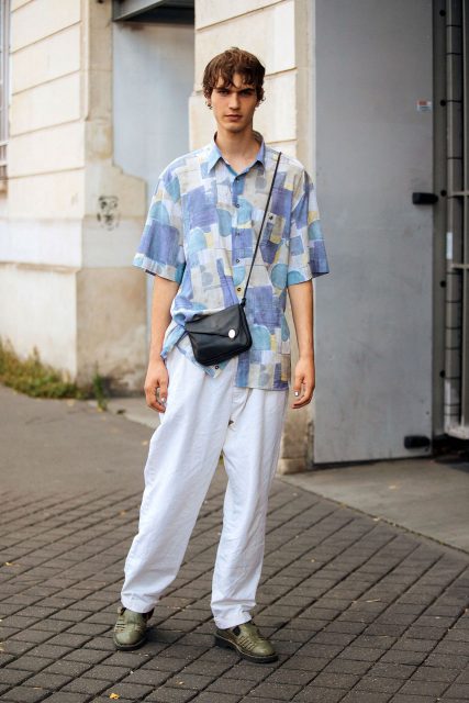 See What the Models are wearing off-duty during PFW Menswear S/S 23 ...